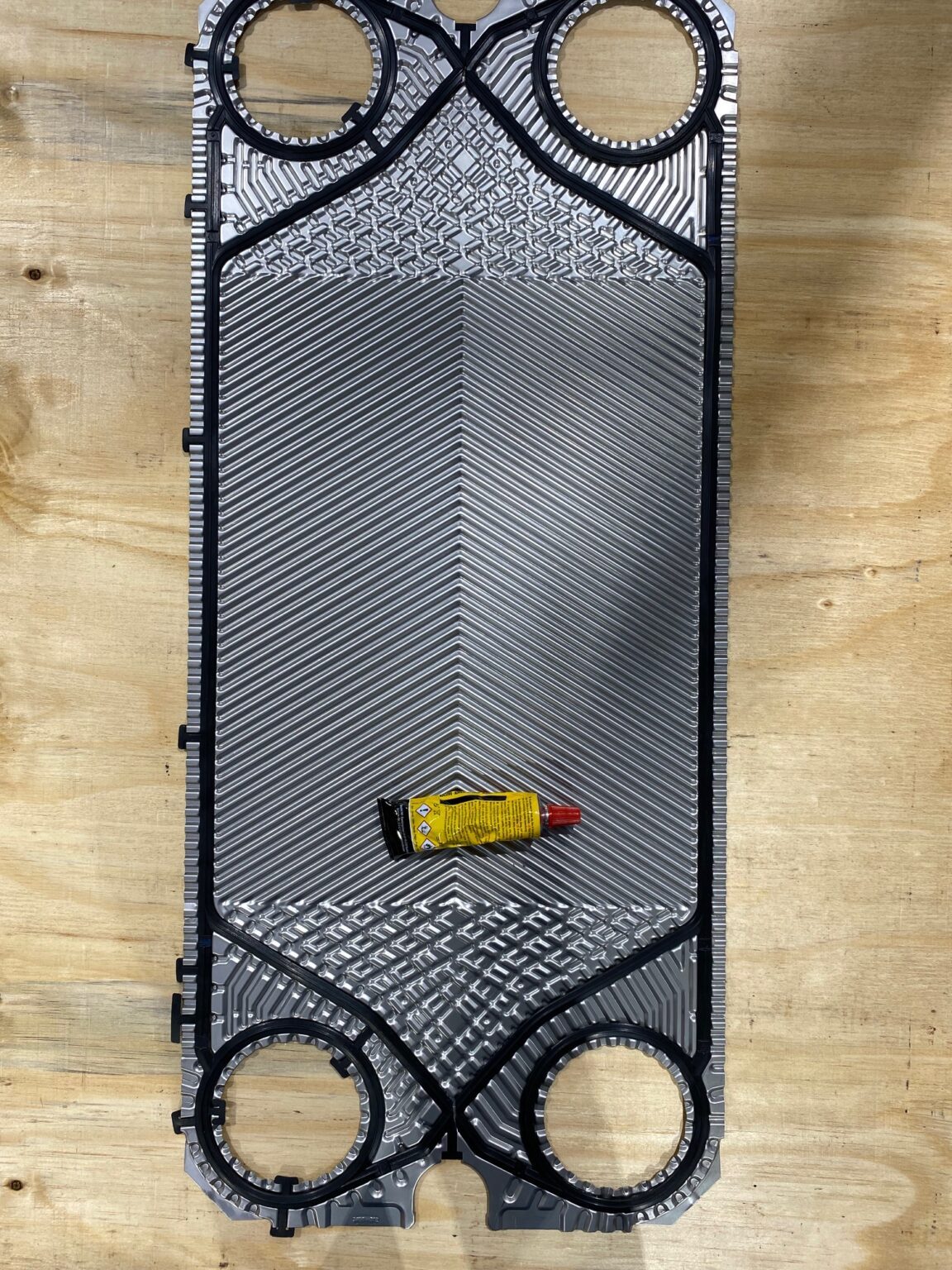 Plate Heat Exchanger – Making the front plate gasket